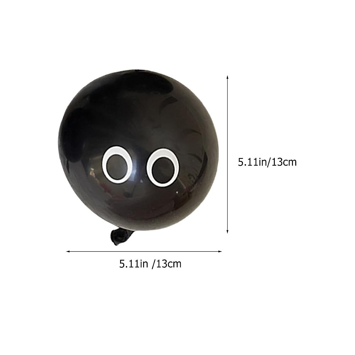 Eyeball Balloons 100pcs Balloon Black Decorations Summer Decor Octopus Decor Eyeball Latex Balloons Eye Balloons 5 Inch Festival Decorative Balloon Photography Props Chic