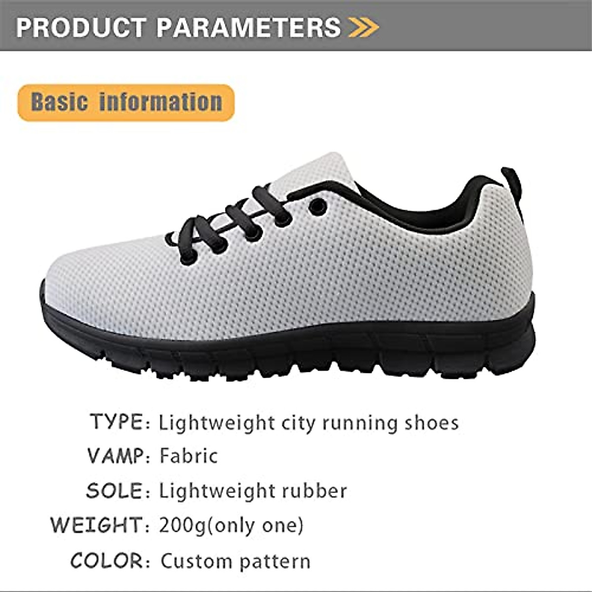 Forchrinse Halloween Cat Pumpkin Men’s and Women’s Running Shoes Halloween Walking Shoes Mesh Soft Athletic Sneaker Lightweight