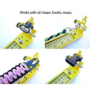 Acid Tactical® 15" Adjustable Paracord Jig - Lightweight Aluminum - for Bracelets, Keychains, & More - Accommodates Any Clasp or Hook