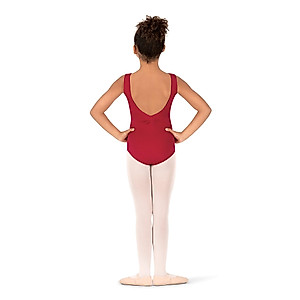 Theatricals Womens Cotton Pinched V-Back Tank Leotard Black L TH5556