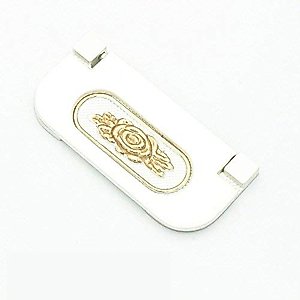 LMZJLU Simple Modern Invisible Cabinet Handle with Rose Pattern Cupboard Pulls Drawer Handles Office Furniture Hardware Concealed Handle- 10pcs