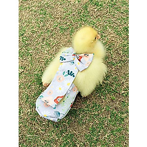 HEZHUO Duck Diapers, Chicken Diapers, Special Diapers for Poultry, Chicken, Duck and Goose Waterproof, Adjustable, Washable and Reusable Diapers，Poultry Supplies, Duck Supplies (M:200g-250g)