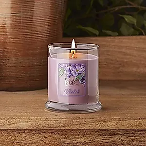 Root Candles 658418 La Fleur Collection Beeswax Blend Scented Candle, 8.5-Ounce, Violet