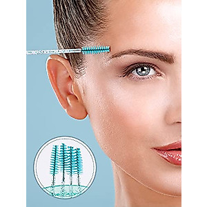 80 Pcs Mascara Wand Tube Set 40Pcs Empty Mascara Wand Tube 40Pcs Eyelash Brush Mascara Brushes for Women Girls Makeup