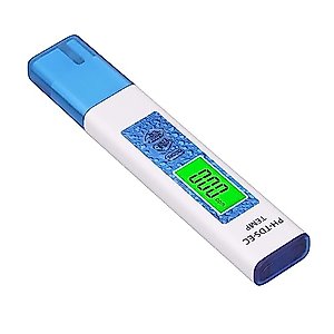Water Quality Tester, EC Temp Alloy Probe Digital Display Quick Response PH Meter for Aquarium