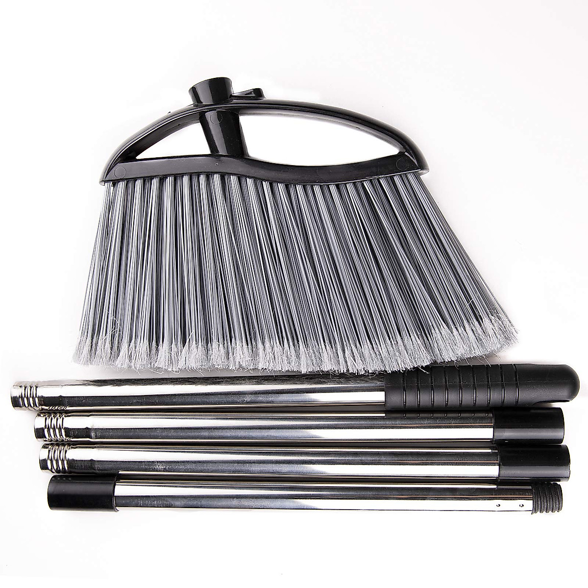 Heavy-Duty Broom Outdoor Commercial Perfect for Courtyard Garage Lobby Mall Market Floor Home Kitchen Room Office Rubbish 57Inch