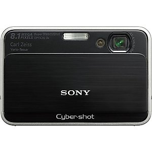 Sony Cybershot DSC-T2 8MP Digital Camera with 3x Optical Zoom (Black)
