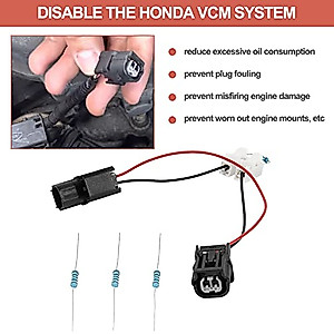 VCM Muzzler Harness Disable Kit Fit for Honda Acura Pilot Accord Ridgeline Odyssey Muzzle, for Honda 3.5L V6 Engine with VCM