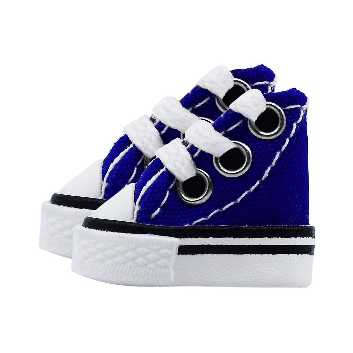 Teak Tuning Fingerboard Shoes, Pair - Blue - Mini Shoes Designed for Use When Fingerboarding