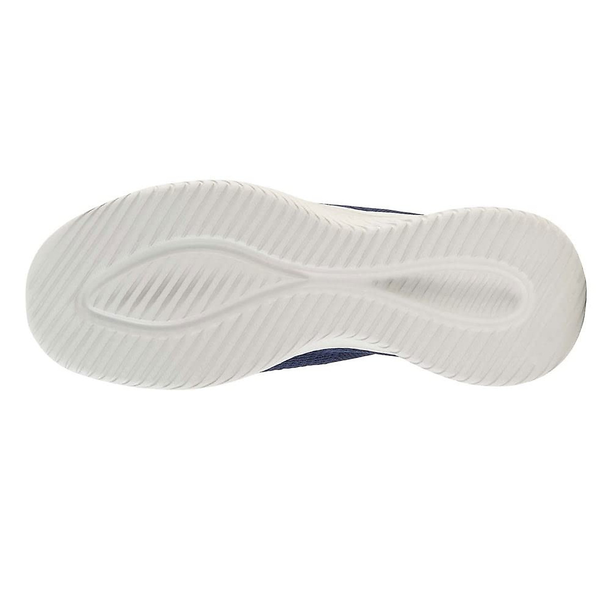 Skechers Men's Ultra Flex 3.0 Smooth Step Hands Free Slip-ins Sneaker, Navy Knit Trim, 8