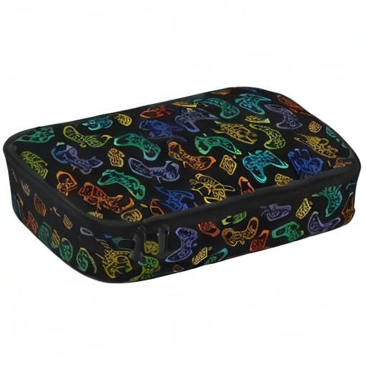 Jwzrene Gamer Pencil Case Large Capacity Gaming Pen Bag With Zipper Compartment Pencil Pouch Multifunction Stationary Bag For Boy Men