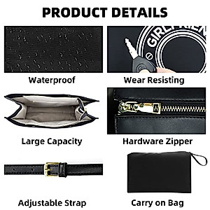 Whale Power Canvas Tote Bag with Zipper Pocket and Purse Large Capacity Shoulder Handbags for Women 2pcs Sets