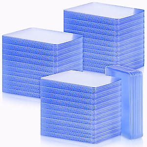 Card Sleeves Baseball Card Protectors Hard Plastic Top Loads for Cards 3 x 4 Inch Baseball Card Sleeves Trading Card Sleeves PVC Holder for Sports Baseball Football Game Cards (60 Pieces)