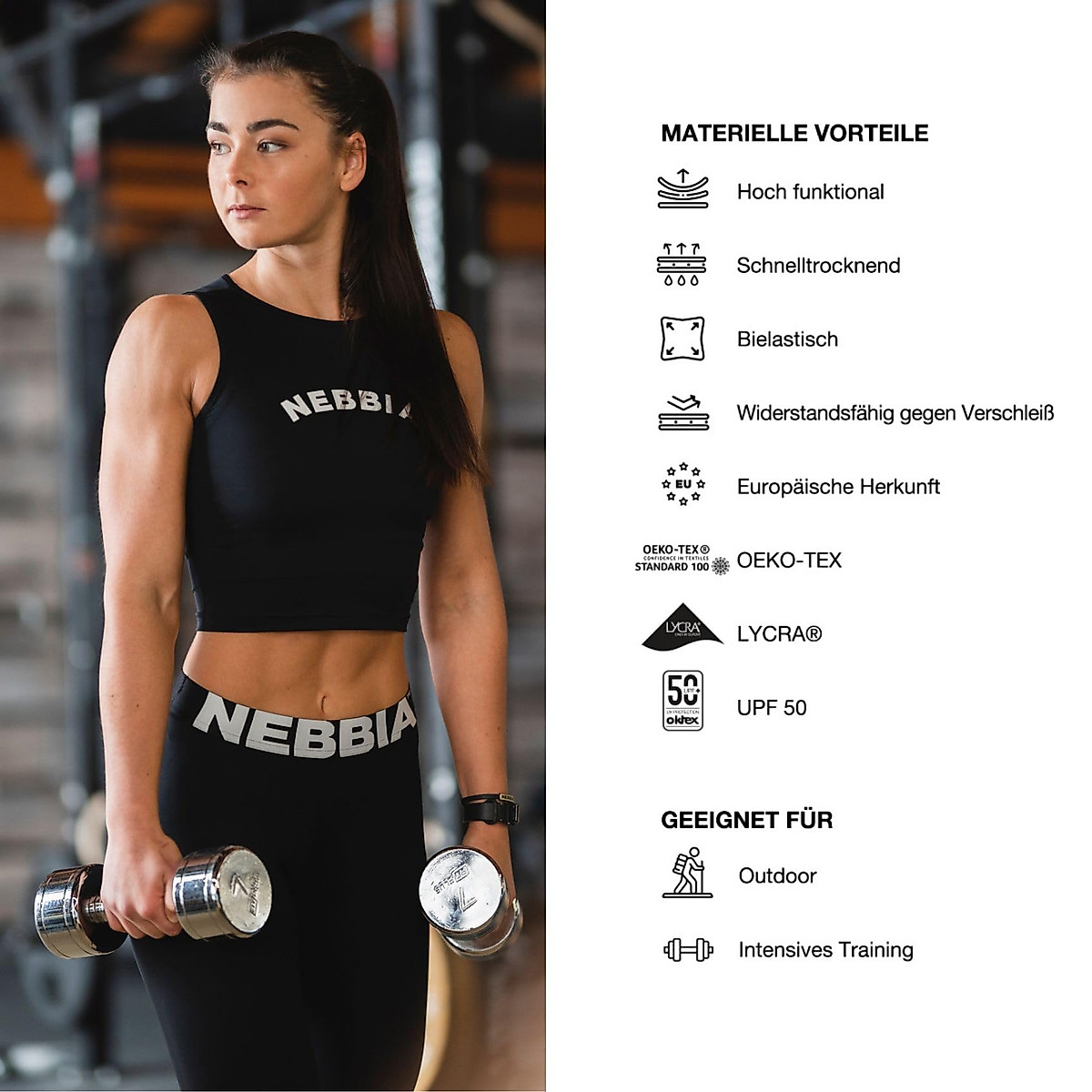 NEBBIA Fit & Sporty Tank Top 577 Black