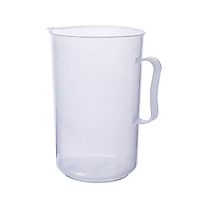 Othmro Measuring Cup 2000ml PP Plastic Graduated Beaker Transparent for Lab Kitchen Liquids 1pcs
