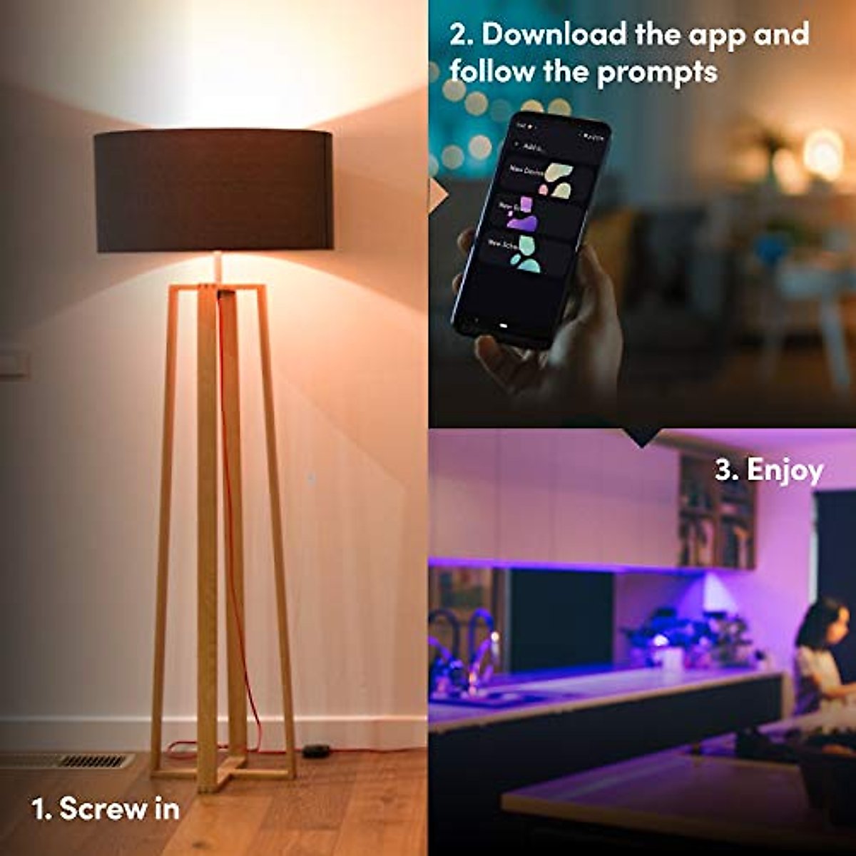 LIFX Color, 1100 lumens BR30 E26, Wi-Fi Smart LED Light Bulb, Billions of Colors and Whites, No Bridge Required, Works with Alexa, Hey Google, HomeKit and Siri, Multicolor (2-Pack)