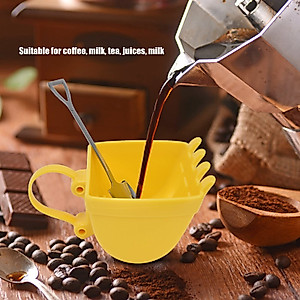 Omabeta Excavator Coffee Mug, 330ml Excavator Bucket Cup with Shovel Spoon Creativity Tea Cup Milk Coffee Mug Funny Digger Cake Container Birthday Gift