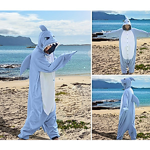 WOTOGOLD Animal Cosplay Costume Unisex Kids Shark Pajamas Blue Shark XS fit height 51'-55'