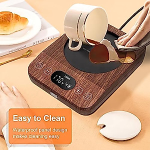 CEROBEAR Coffee Mug Warmer, Auto On/Off Upgrade Gravity-Induction Mug Warmer for Desk with 9 Temperature Settings, 1-9 Timer Smart Candle Cup Warmer for Home Office