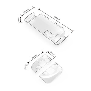 Protective Case for Steam Deck, Anti-Slip PC Shockproof Protective Cover Compatible with Steam Deck(Clear)