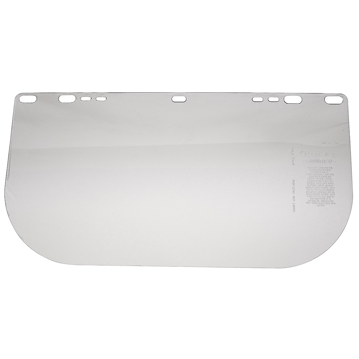 Jackson Safety Faceshield Window for Jackson Safety Headgear, 8" x 15.5" x 0.04", PETG, Unbound, Clear (Case of 12), 29104