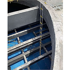 Flame Resistant Emergency Fire Safety Evacuation Ladder,Emergency Fire Escape Ladder Flame Resistant Safety Extension Rope Ladder with 2 Hooks,Homes Reusable Compact & Portable External Ladder