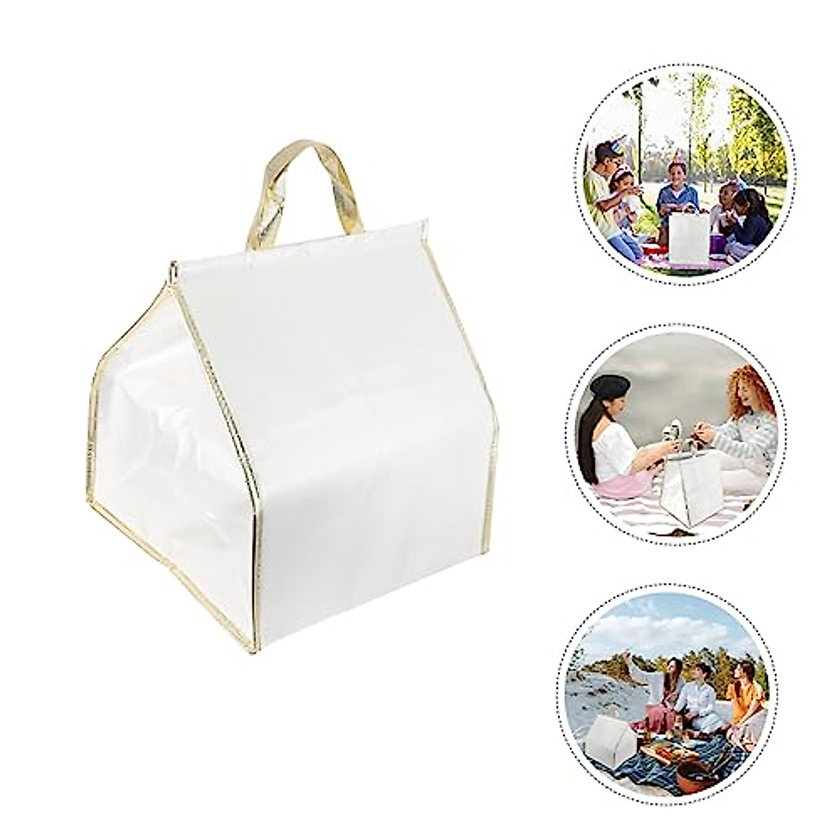 HEASOME Tote Bags Packing Insulation Bags Insulated Bag Tote Bags Nonwoven Peritonealwaterproof Large Cooler Bag Delivery Bag Insulated Food Bag Portable Poon Catering Bag Insulated Bag