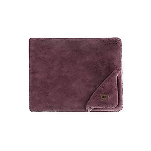 UGG 18965 Euphoria Plush Faux Fur Reversible Throw Blanket for Couch or Bed Luxury Blankets Soft Luxurious Cozy Home Decor Hotel Style Fuzzy Fluffy Soft Sofa Throws, 70 x 50-Inch, Dusty Rose
