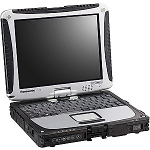Panasonic Toughbook 19, CF-19 MK5, 10.1 Touchscreen, Rugged Laptop Convertible Tablet, Intel Core i5-2520M2.50GHz, 128 GB SSD, 8GB, Wi-fi, Bluetooth, Dedicated GPS, GOBI, Windows 10 Pro (Renewed)