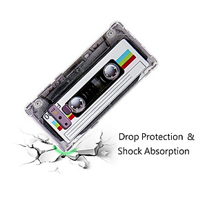 FAteamll Case for Galaxy Note 9,with Reinforced Corners TPU Soft Bumper Retro Cassette Tape Case Compatible with Samsung Galaxy Note 9