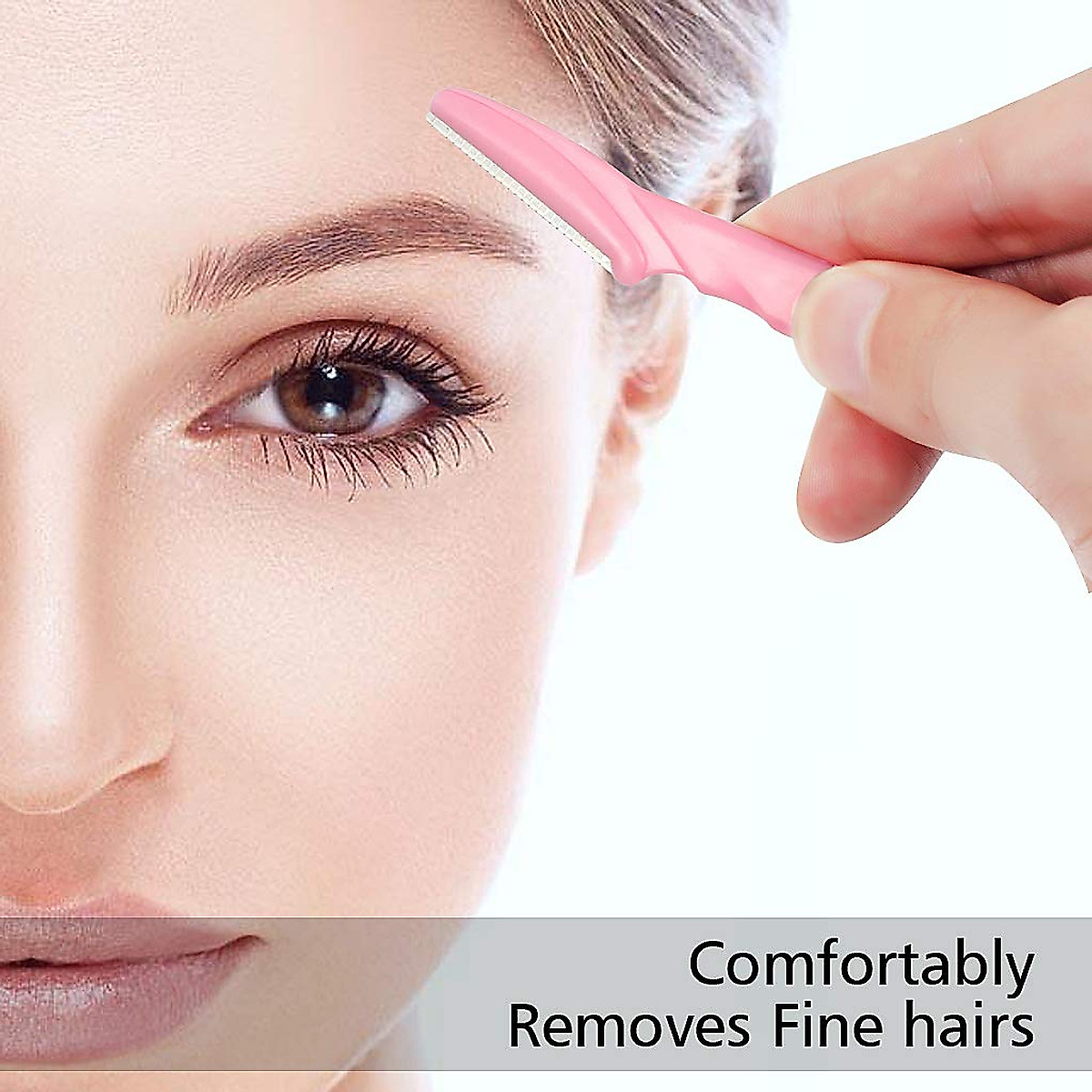 Edealing 15 Pieces Eyebrow Razors Eyebrow Trimmer Portable Facial Hair Remover with Precision Cover for Women and Men