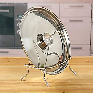 XJJZS Pan Organizer Rack Kitchen Organizer Pot Lid Holder Dishes Stand Holder for Cutting Board Cabinet Storage