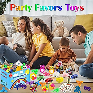 Dilycery 120 Pcs Party Favors Toy for Kids, Treasure Box Toys Carnival Prizes for Classroom School Rewards, Christmas Stocking Stuffers, Goodie Bag Stuffers Pinata Fillers Bulk Toys for Boys Girls