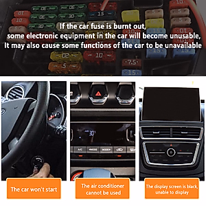 Standard Size Car Fuses Assorted Kit,Fuse Puller(5A 7.5A 10A 15A 20A 25A 30A) Automotive Replacement Fuses for Car/RV/Truck/Motorcycle (20)