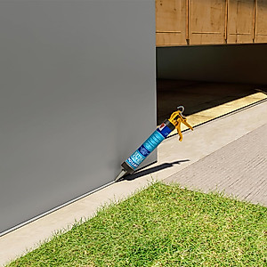 UGL - Drylok - Gray - Masonry Crack Filler Silicone Caulk - Seals and Waterproofs Cracks - Concrete & Masonry Adhesion - Indoor - Outdoor Latex Base - Sandy Texture, Paintable 10.5 fl. oz