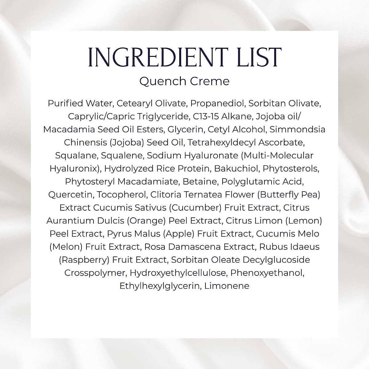 Tru Alchemy Quench Crème Daily Facial Moisturizer | Hyaluronic Acid, Vitamin C, & Bakuchiol (better than Retinol) | Daily Firming Skin Moisturizer Face Cream for Women | 1.7 fl oz/48 g