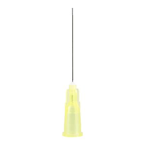 JMU 100pcs Dental Irrigation Needle Tips, 27G Blunt Dispensing Needle Tips Endodontic Irrigarion Needles, Luer Lock Design, Yellow