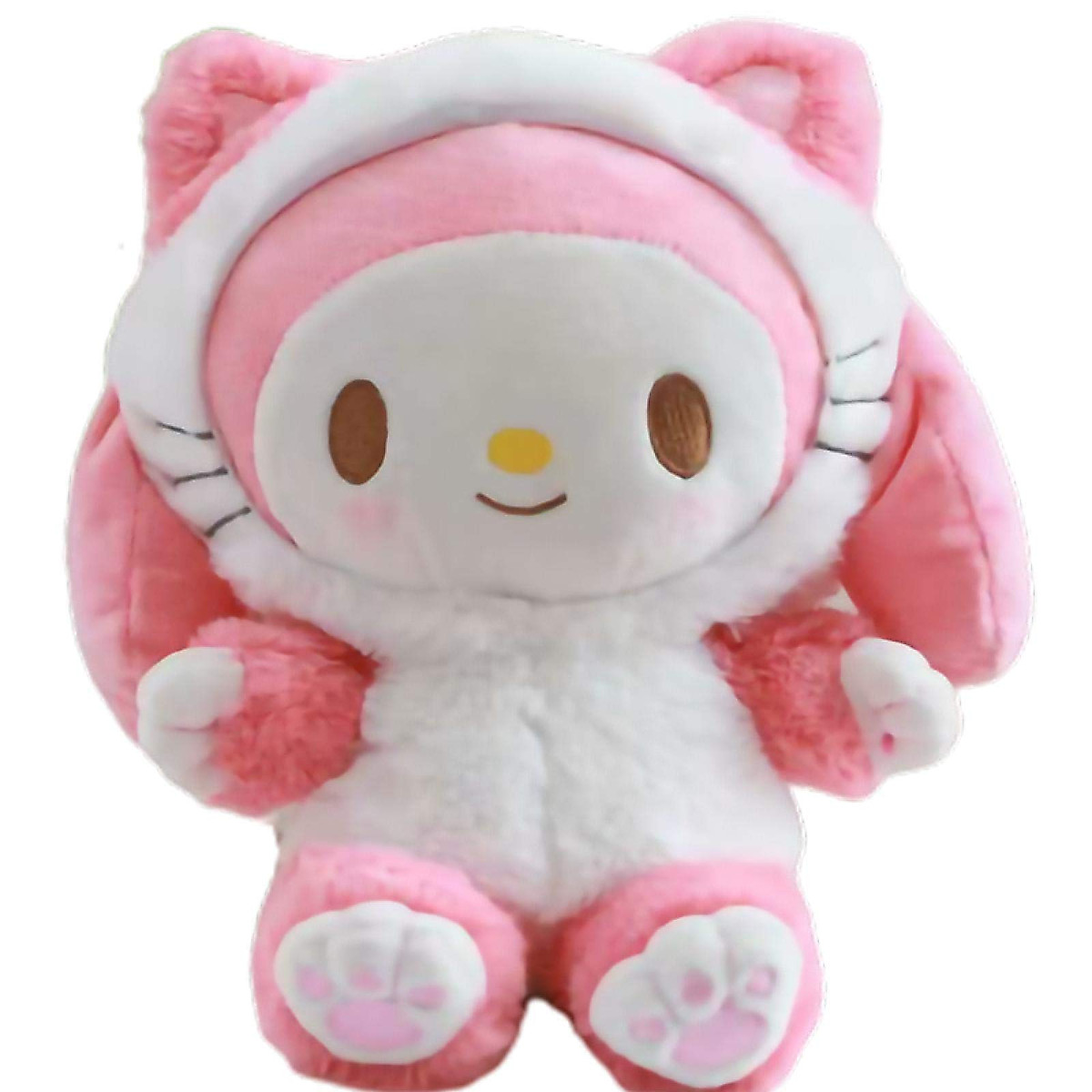 Daweiwang 25cm Cartoon Plush Doll Soft Stuffed Plush Doll My Melody Cinnamon Cute Anime Plush Toy Melody Plush Doll Cute Skin-Friendly Soft Doll Doll Adult Children's Toy Girl Gift