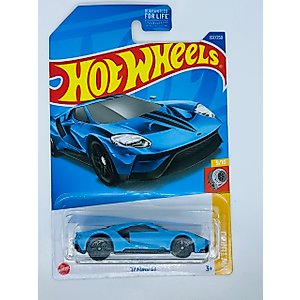 Hot Wheels - '17 Ford GT - Blue - HW Turbo 9/10-157/250 - Mint/NrMint Ships Bubble Wrapped in a Box