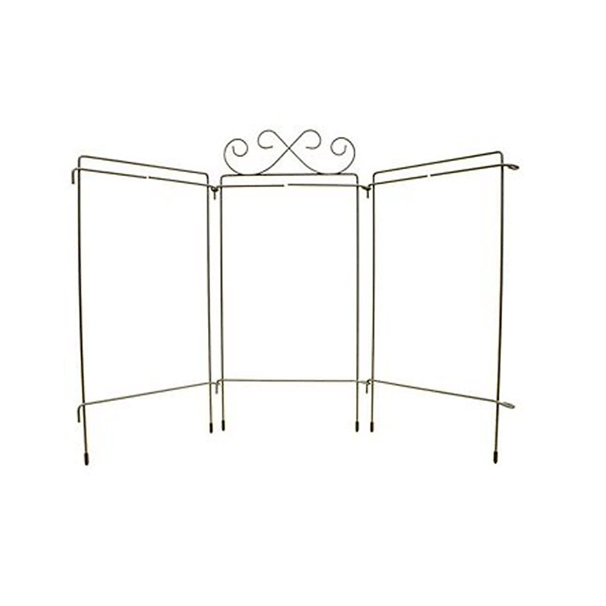 Ackfeld 4x9 Scroll Tri-Stand Gray Fabric Holder, Grey