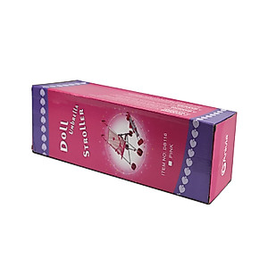 Anivia Baby Doll Collection Doll Stroller Heart Design Gifts for Toddlers and Girls Foldable Doll Stroller