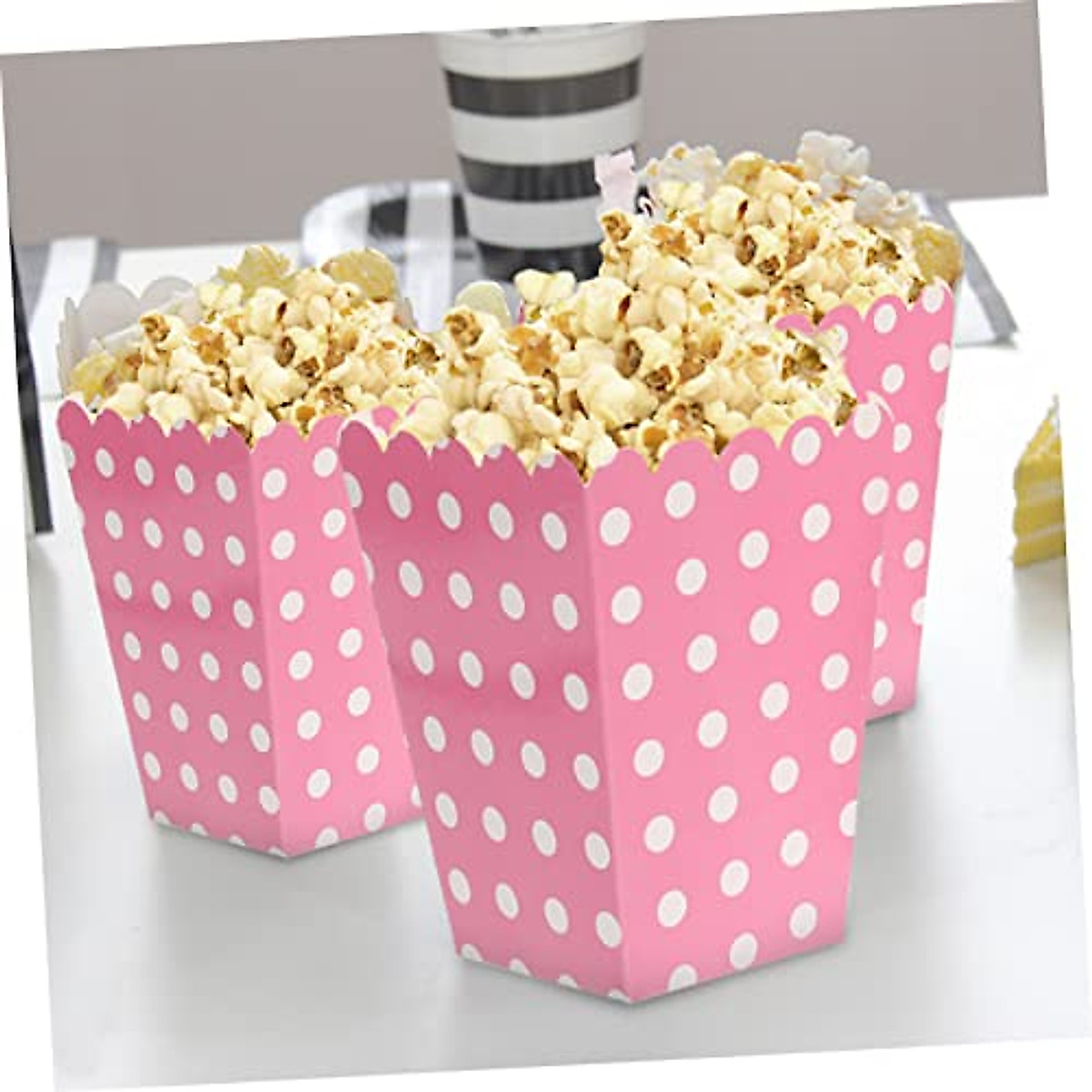 Popcorn Bags 36pcs Popcorn Boxes Fringe Set Wedding Supplies Wedding Cookies Carnivals Cookies Chips Boxes Fried Food Ornament Container for Movie Night Movie Night Gift Basket
