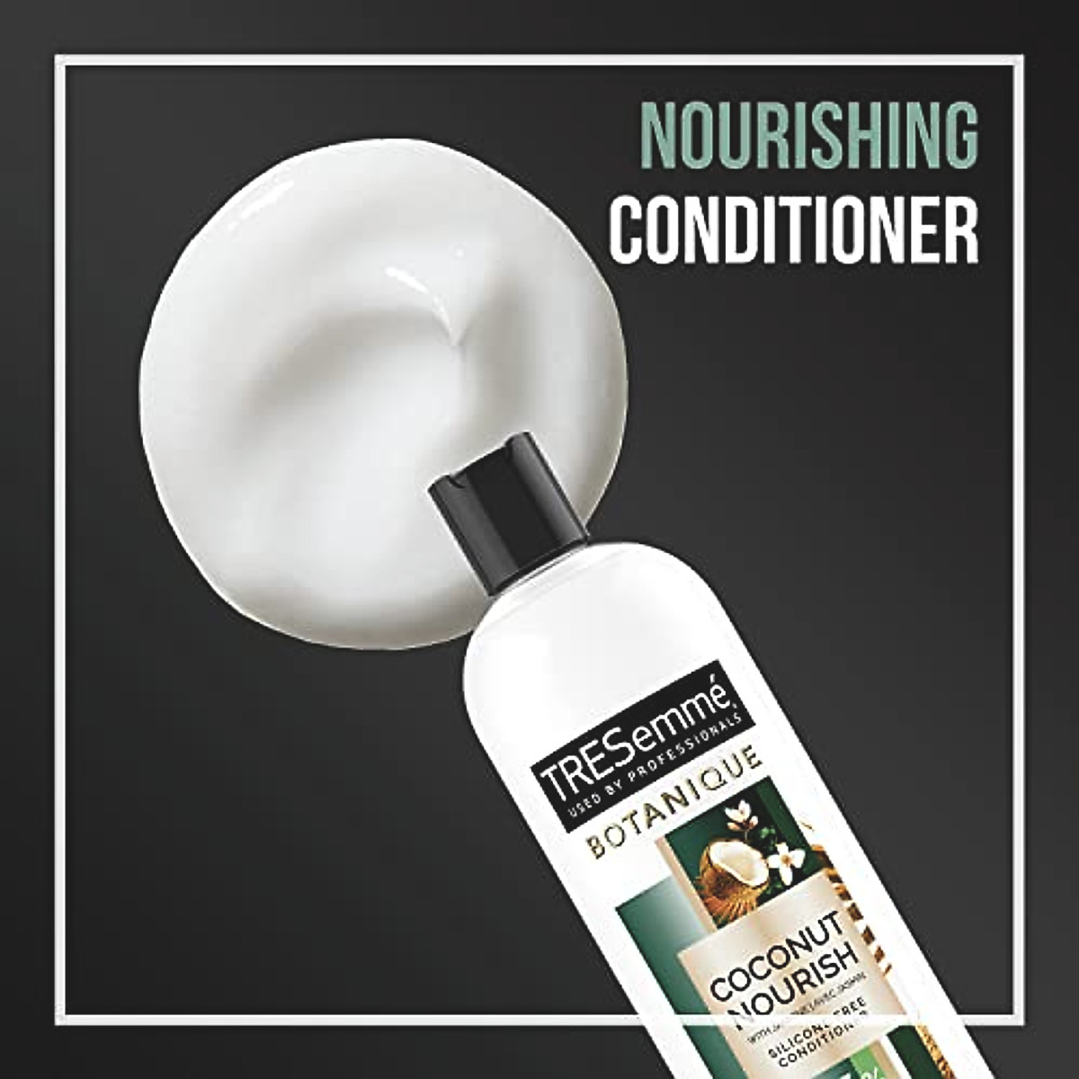 TRESemmé Conditioner Botanique Coconut Nourish 4 Count for Dry Hair And Damaged Hair 92% Natural Derived Ingredients with Professional Performance 16 oz