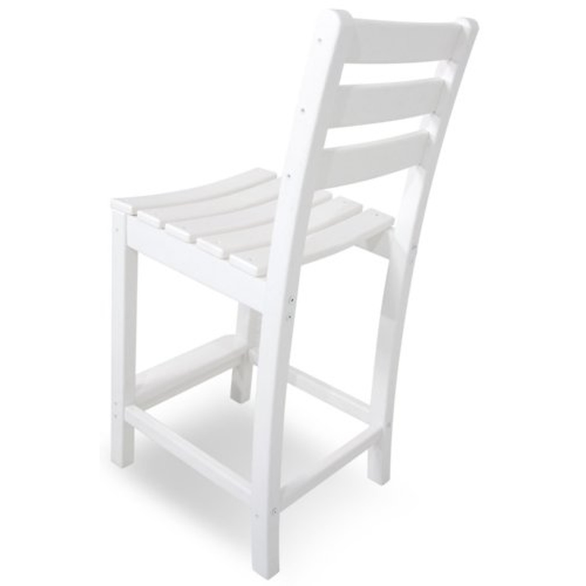 Trex Outdoor Furniture Monterey Bay Counter Side Chair, Classic White