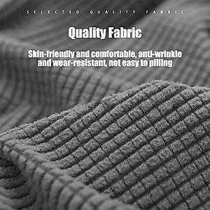 BAGASI Armrest Covers Spandex Stretch Fabric Waterproof Arm Caps Anti-Slip Furniture Protector Slipcovers for Armchairs Sofa Couches Recliner, Set of 2,Camel