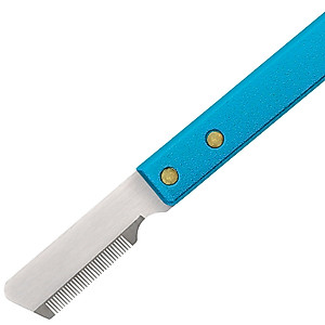 Master Grooming Tools Stripping Knives — Non-Slip Tools for Grooming Dogs - Fine, 6¾",Black