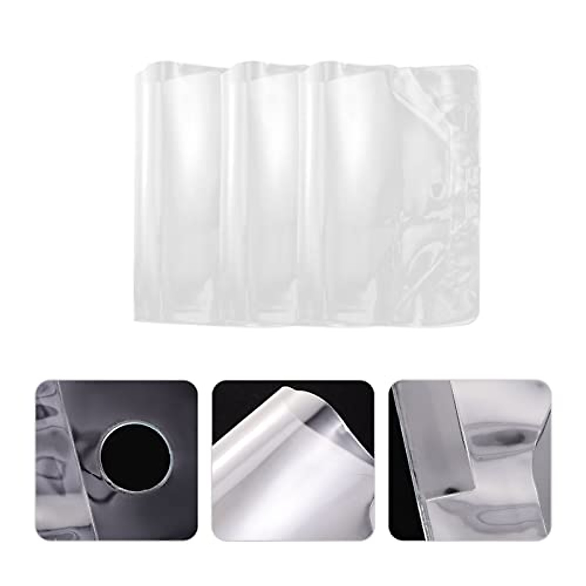 Operitacx 3pcs A5 Clear Book Covers Textbook Protector Covers Transparent Reusable Soft Book Case Notebook Sleeve Slipcases Magazines Jacket for Students Office