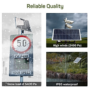 HQST Solar Panel 50 Watt 12 Volt Polycrystalline Portable, High Efficiency Module Off Grid PV Power for Battery Charging, Boat, Caravan, RV and Any Other Off Grid Applications