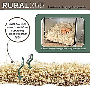 Rural365 Chicken Nest Box Liners 12 Pack - Chicken Coop Bedding, Poultry Supplies Chicken Bedding Nest Liners Chickens