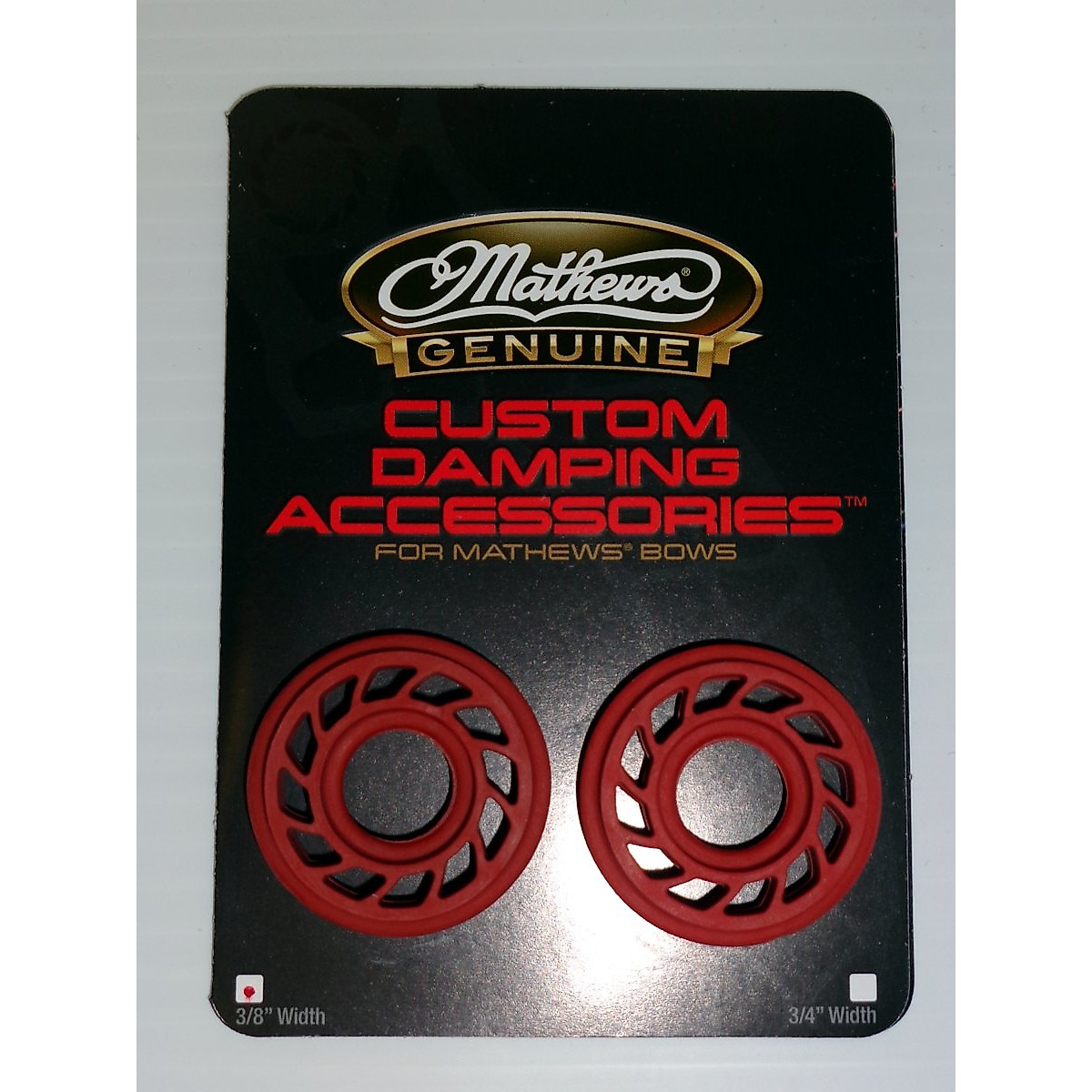 Genuine Mathews Solocam Archery 3/8" Rubber HDS Damper Red